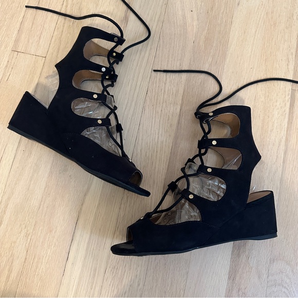 Indigo | Shoes | Indigo Rd Wedge Lace Up Heel | Poshmark